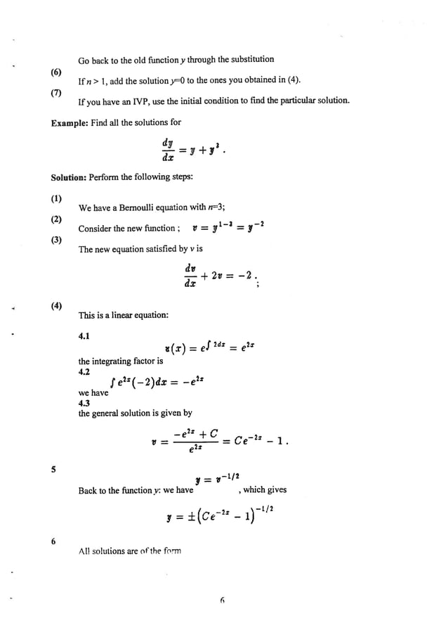Nonlinear Differential Equations | PDF