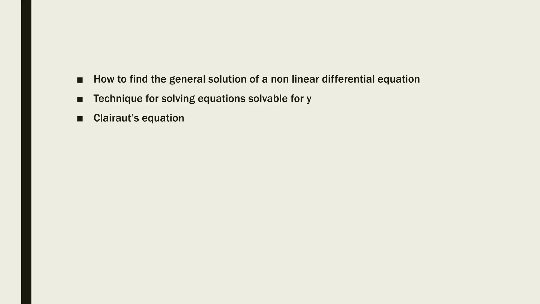 NON LINEAR DIFFERENTIAL EQUATIONS/CLAIRAUT'S EQUATION/ENGINEERING MATHS ...