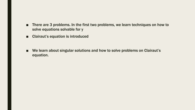 NON LINEAR DIFFERENTIAL EQUATIONS/CLAIRAUT'S EQUATION/ENGINEERING MATHS ...