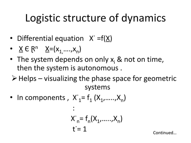 Non Linear Dynamics Basics and Theory | PPTX