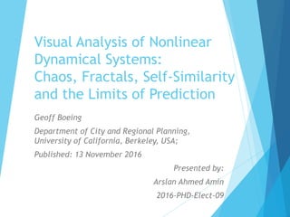 Non linear Dynamical Control Systems | PPT