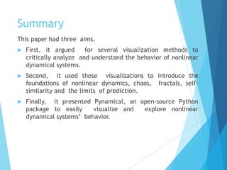Non linear Dynamical Control Systems | PPT