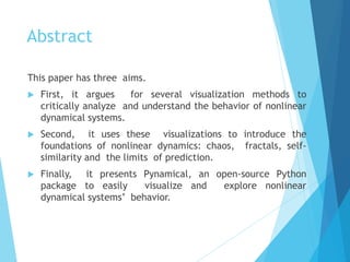 Non linear Dynamical Control Systems | PPT