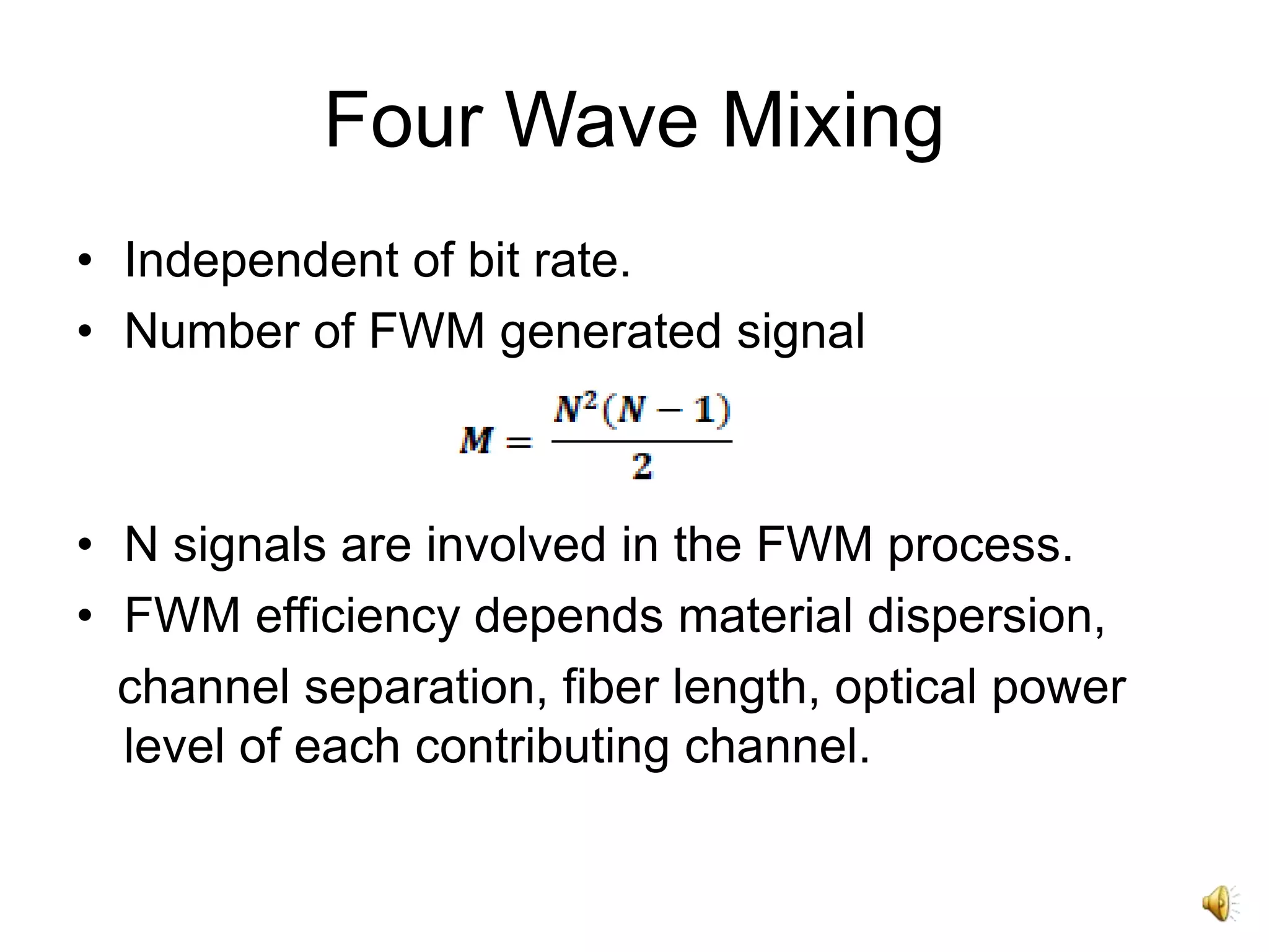 Non linear effects in optical fibers | PPT