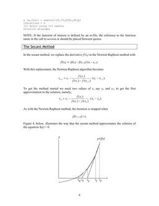 Solution of non-linear equations | PDF