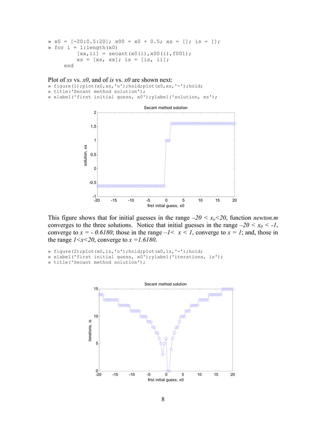 Solution of non-linear equations | PDF