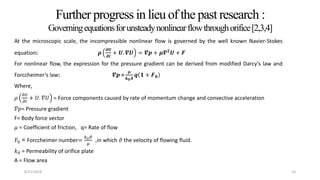 A study on Nonlinear flow through an orifice meter | PPT