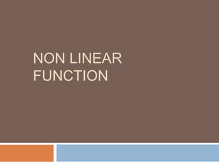 Non linear function | PPT