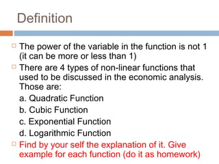 Non linear function | PPT