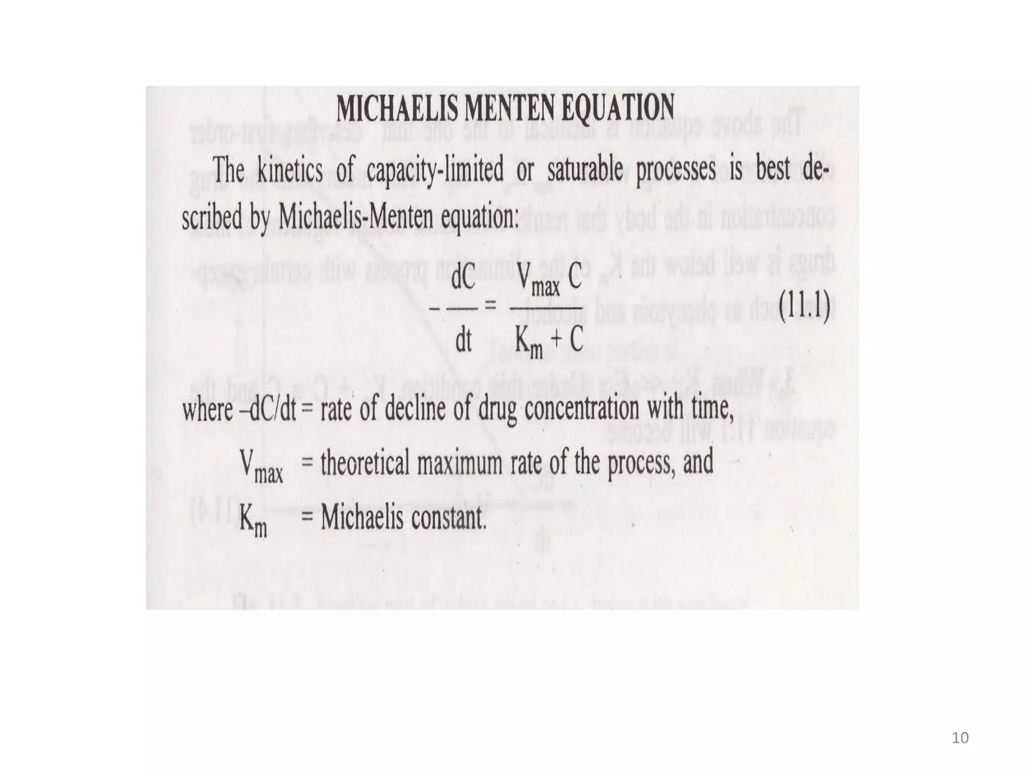 Non linear kinetics | PPT