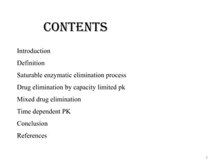 Non linear kinetics | PDF