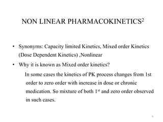 Non linear kinetics | PDF