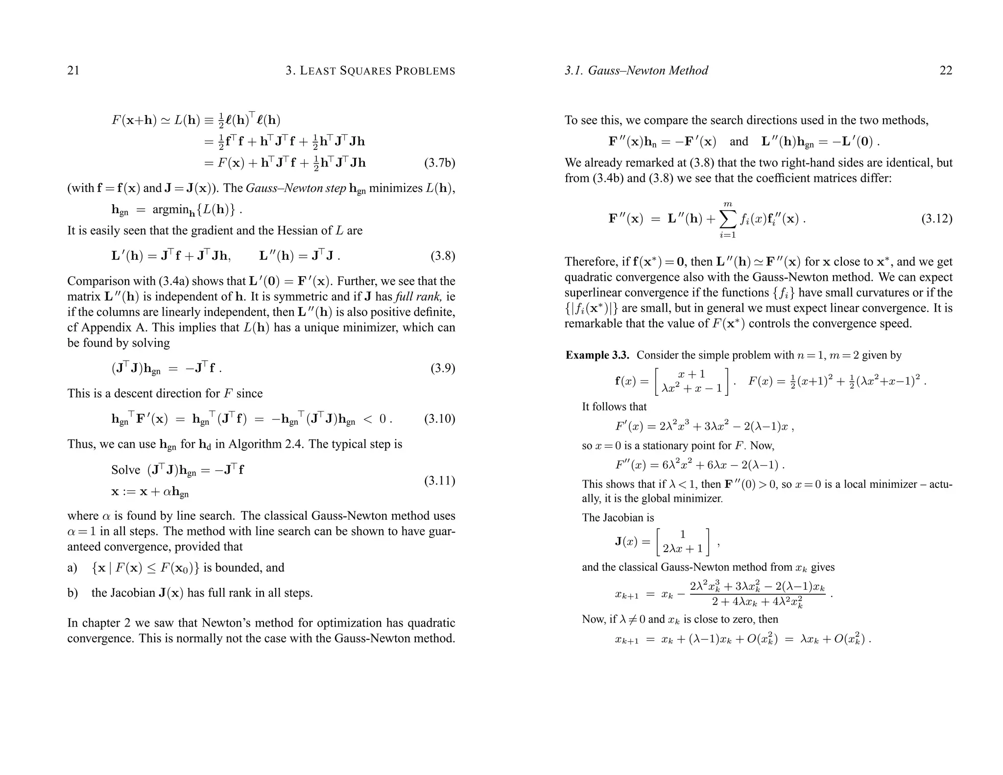 Methods for Non-Linear Least Squares Problems | PDF