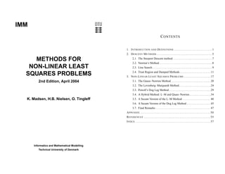 Methods for Non-Linear Least Squares Problems | PDF