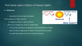 Non linear optics-1.pptx | Physics | Science