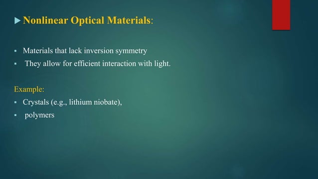 Non linear optics-1.pptx | Physics | Science