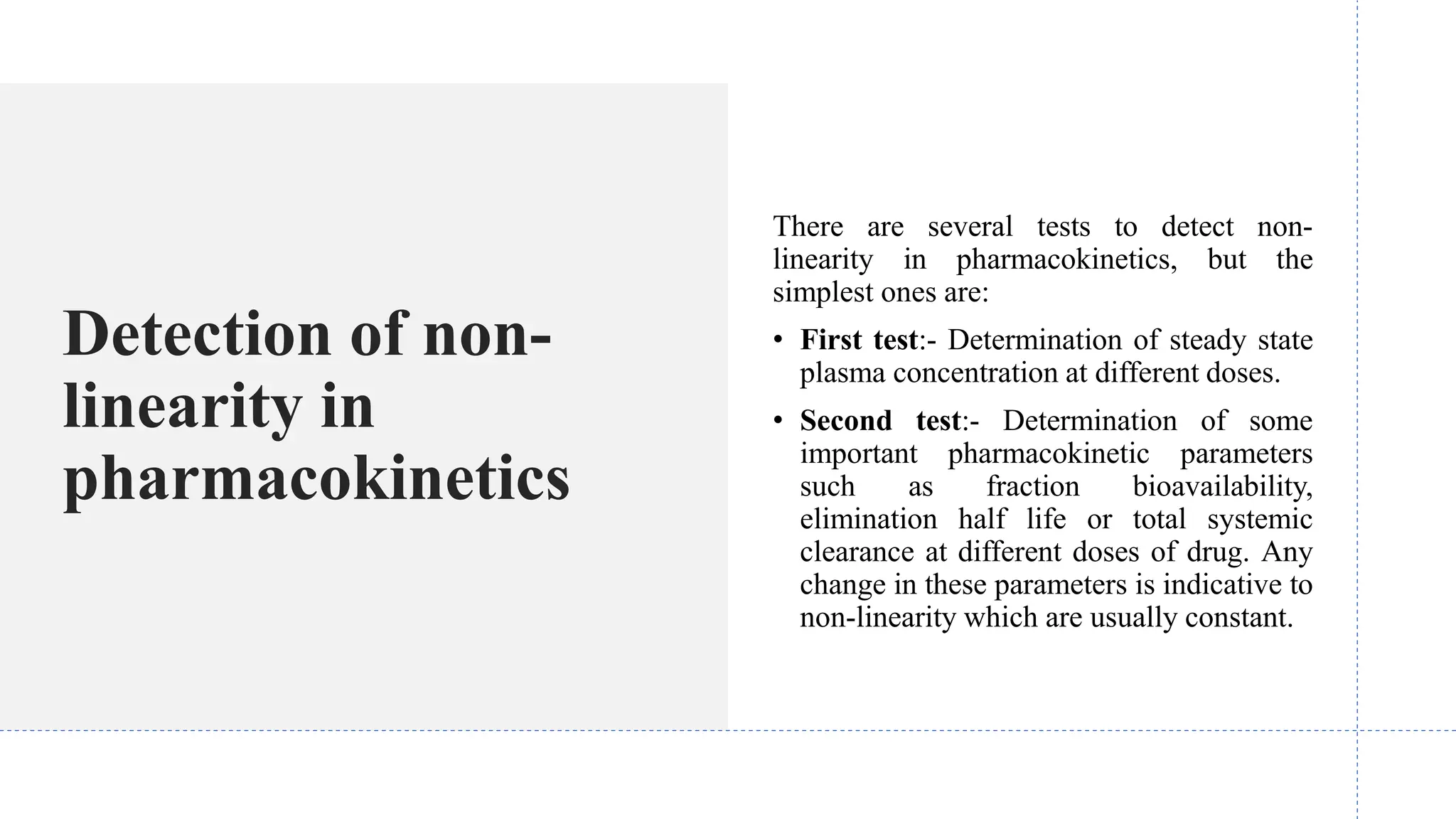 non linear pharmakokinetic causes of nonlinearity | PPTX