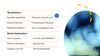 non linear pharmakokinetic causes of nonlinearity | PPTX