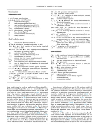 Nonlinear predictive control of a boiler turbine unit | PDF