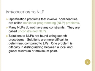 Nonlinear programming 2013 | PPTX