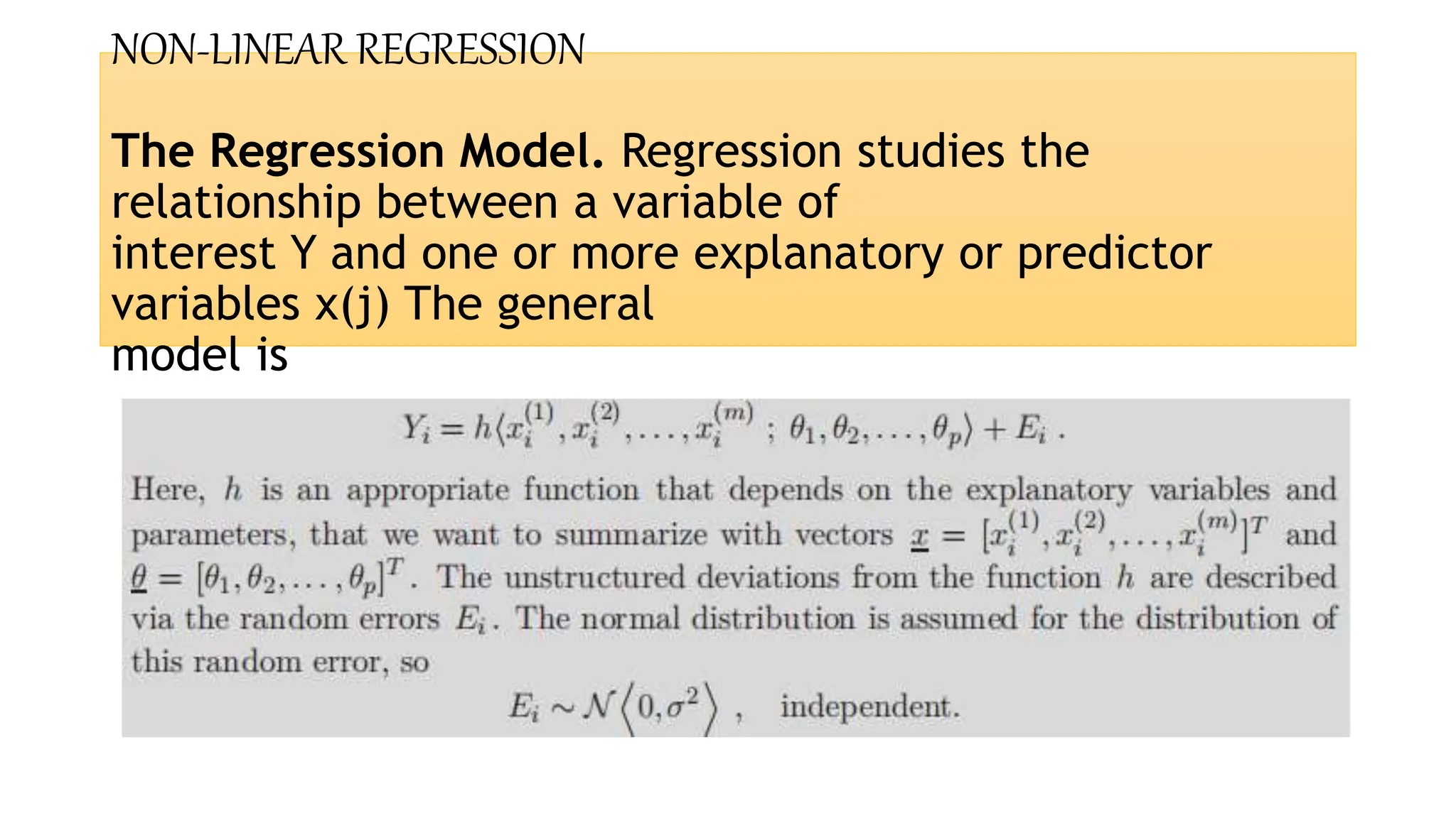 Non linear Regression free ppt statistics | PPTX