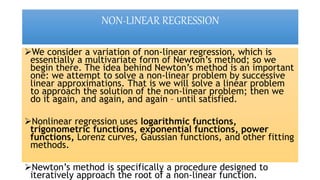 Non linear Regression free ppt statistics | PPTX