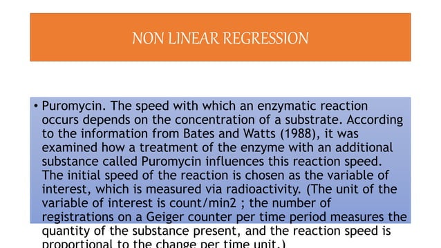 Non linear Regression free ppt statistics | PPTX
