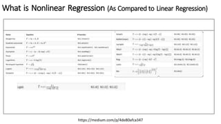 Nonlinear Regression in machine learning using python.pptx | Free Download