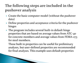 Non linear static pushover analysis | PDF | Civil Engineering Industry | Industries
