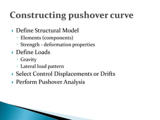 Non linear static pushover analysis | PDF | Civil Engineering Industry | Industries
