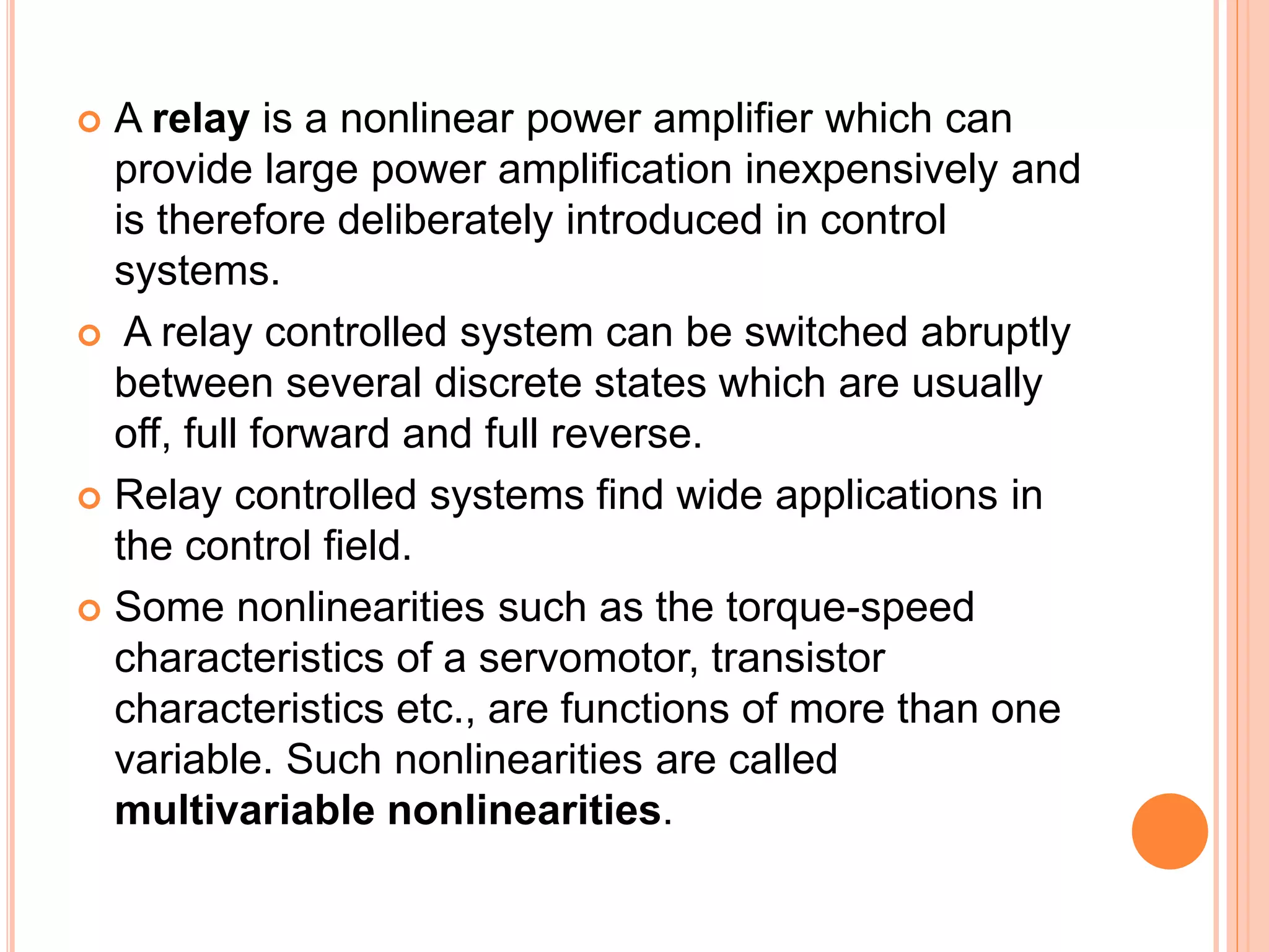 Nonlinear systems | PPTX