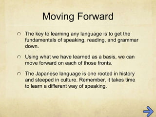 Beginner Japanese | PPTX