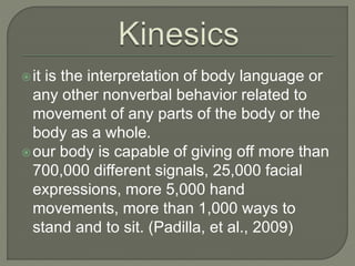 Nonlinguistic Elements of Communication | PPTX
