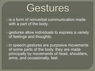 Nonlinguistic Elements of Communication | PPTX