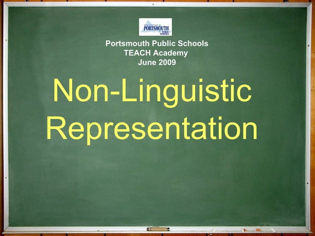 Non Linguistic Representation | PPT | Education