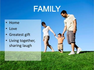 Non material things that make you happy | PPTX