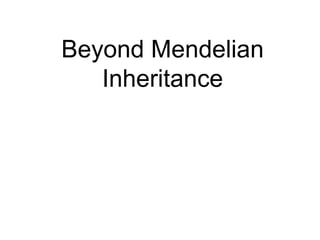nonmedelian 2015 (1).ppt | Blood Disorders | Diseases and Conditions
