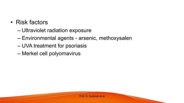 NON MELANOMA SKIN CANCERS IN HEAD AND NECK.pptx | Cancer | Diseases and Conditions