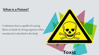 Non metallic poisons | PPTX