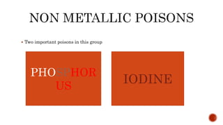 Non metallic poisons | PPTX