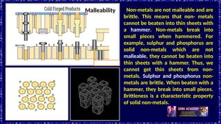 NON METALS/Materials: Metals and Non-Metals Chapter- 4 Class 8 - CBSE ...