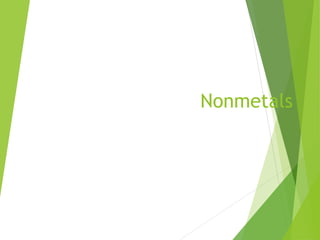 Nonmetals 2 | PPTX | Chemistry | Science