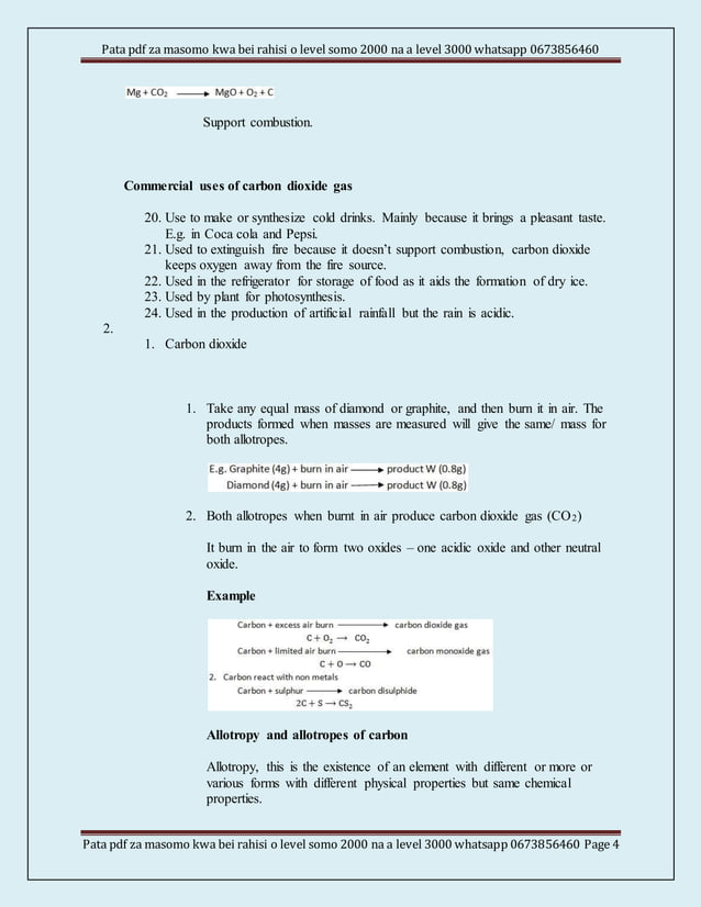 Non metals and their compounds 2 | PDF