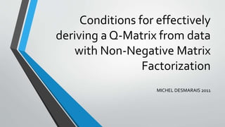 Nonnegative matrix-fact | PPT