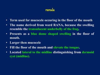 non neoplastic disorders of salivary glands | PPTX | Ear, Nose and ...