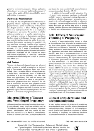 Non nghen trong thai ky - nausea and vomiting of pregnancy - ACOG ...