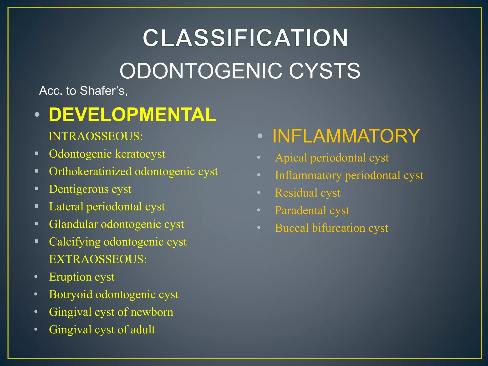 Non odontogenic cyst and pseudo cyst of the jaw- seminar 2- ORIGINAL.pptx