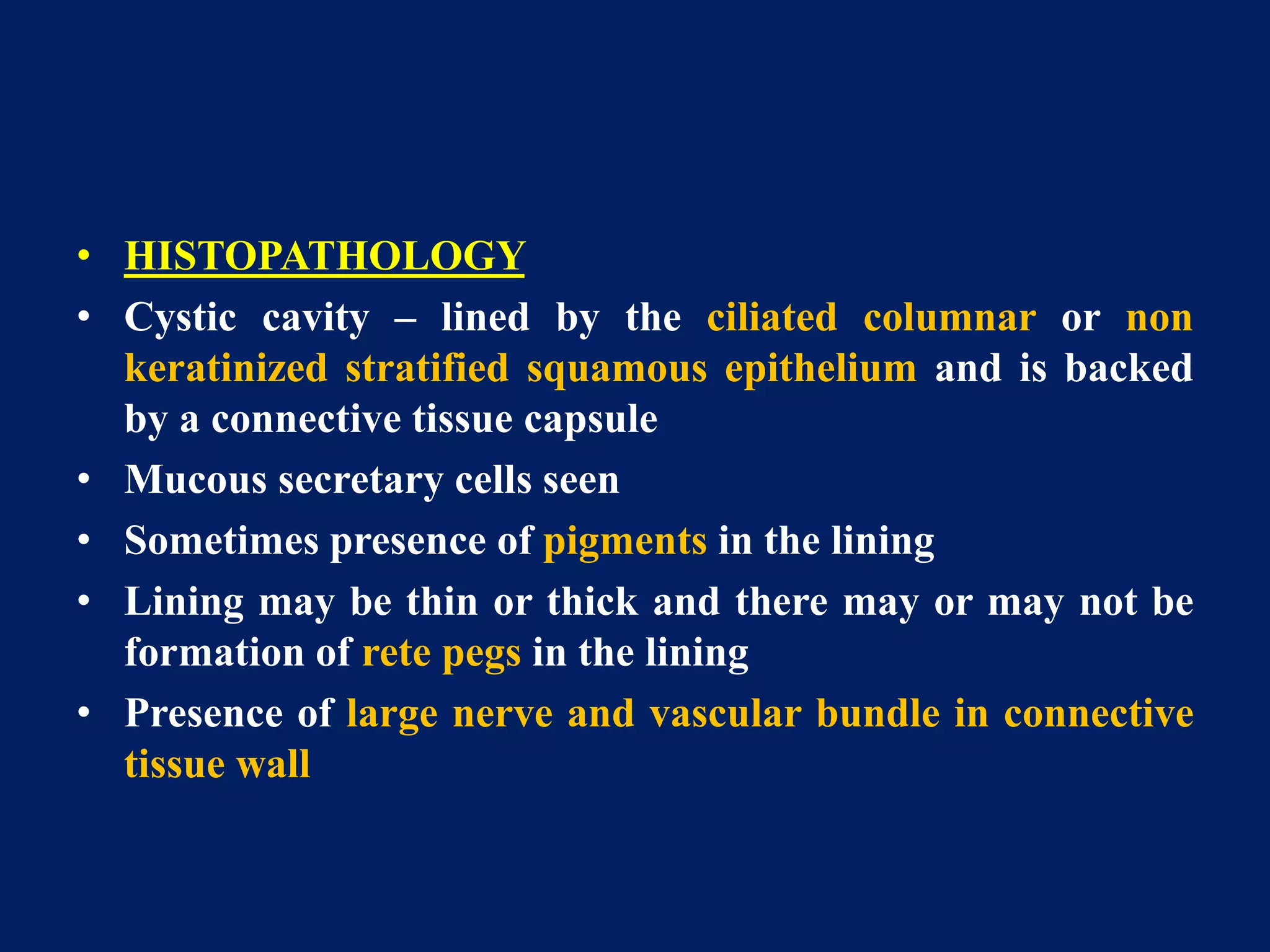 Non odontogenic cysts or fissural cysts | PPTX