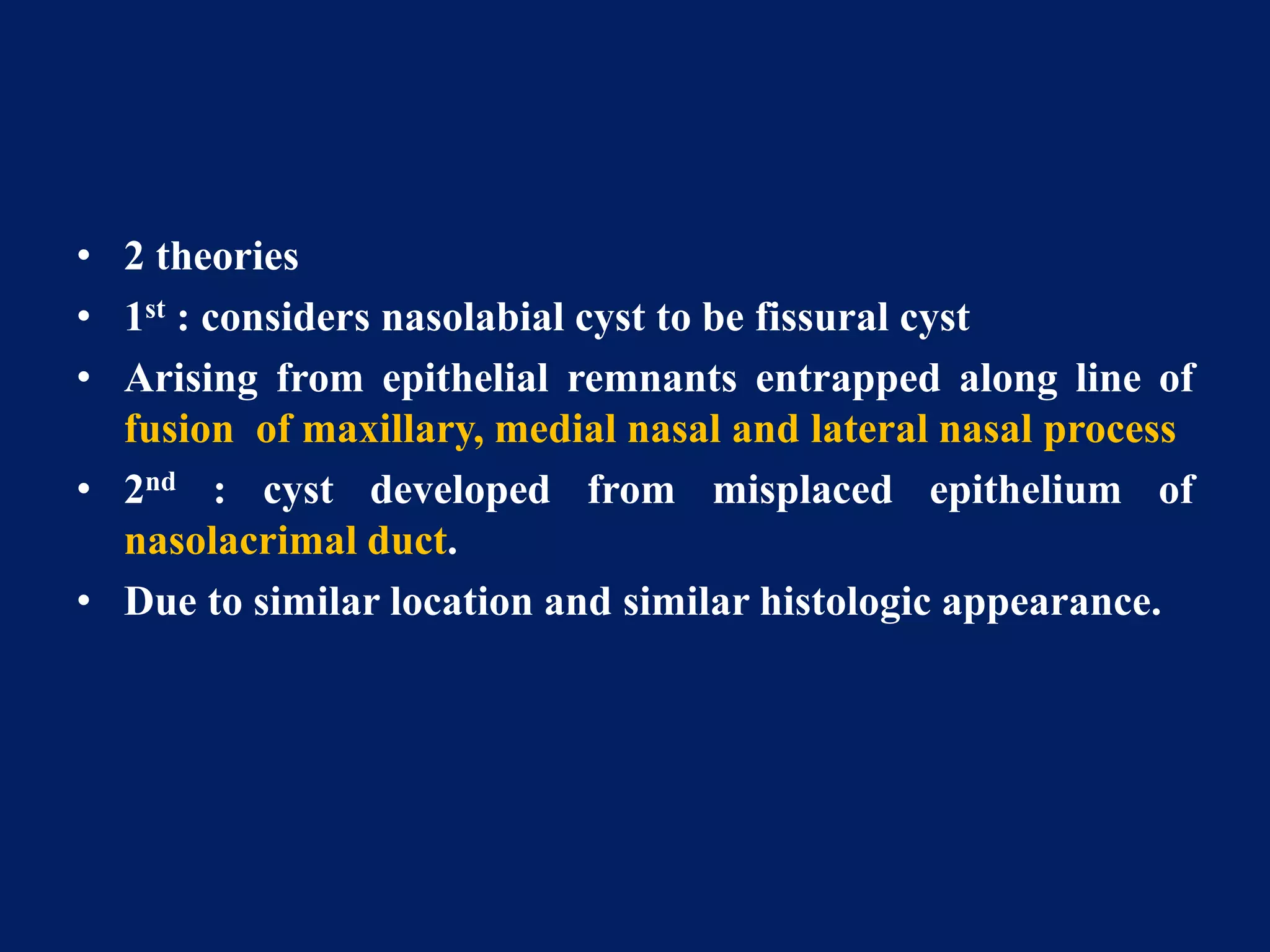 Non odontogenic cysts or fissural cysts | PPTX