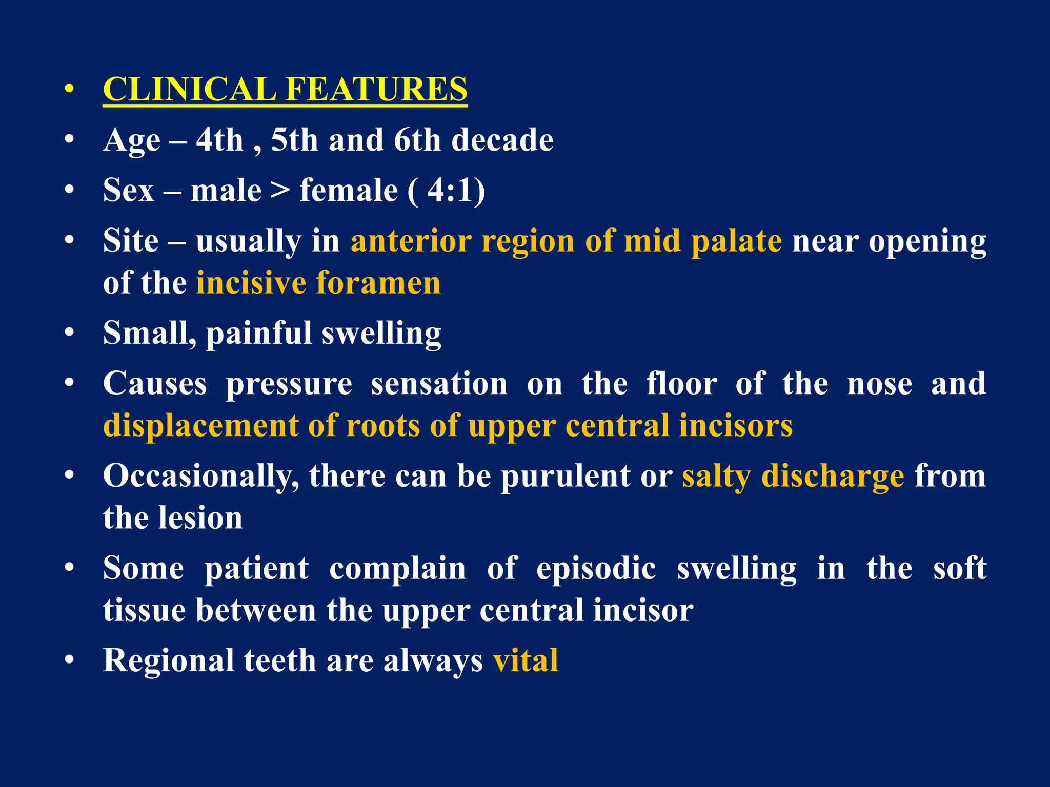 Non odontogenic cysts or fissural cysts | PPTX